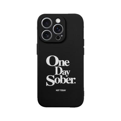 OneDaySober今天戒酒Logo印花Not Today液态硅胶手机壳多型号