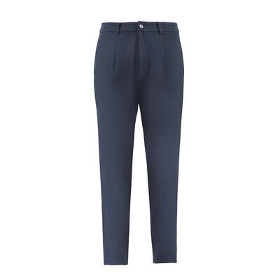 靓诺灰蓝直筒裤LK19337A