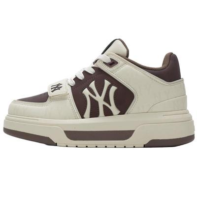 【自营】MLB板鞋男鞋女鞋新款老花厚运动鞋中帮厚底鞋轻便休闲鞋