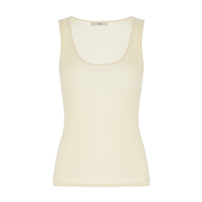 LYNEE 简约U领纯色修身针织背心女内搭休闲无袖上衣外穿基础百搭