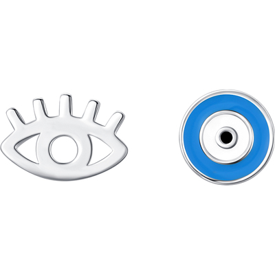 摩典925银AB款可爱睡觉免摘耳钉