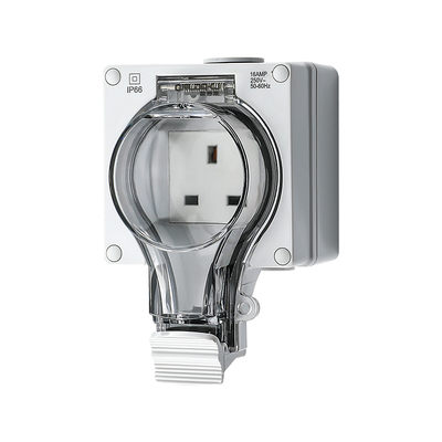 户外防水插座防暴雨墙壁明装
