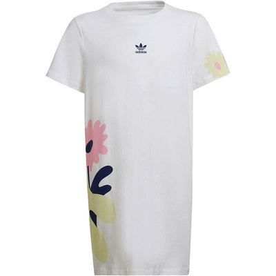 Adidas/阿迪达斯正品三叶草当季新款大童T恤连衣裙HF2127