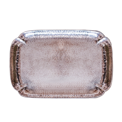 纯银时代复古四方银盘托盘壶承