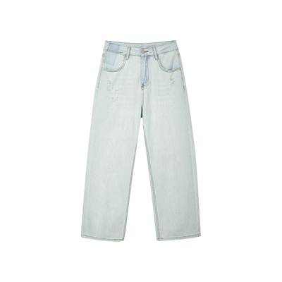 Jamor加墨时尚简约直筒牛仔裤2026春季水洗裤子高腰显瘦百搭