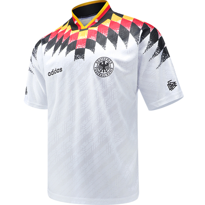 Adidas阿迪达斯足球服德国1994世界杯主场球迷版复刻球衣男JN3705