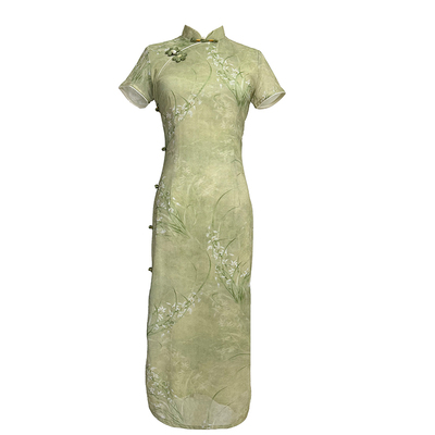 新中式旗袍日常可穿连衣裙素雅