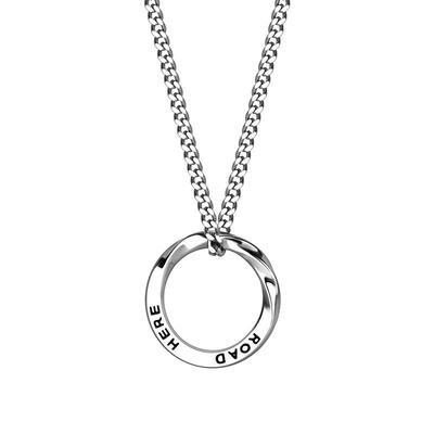 莫比乌斯环项链男生潮牌百搭新款