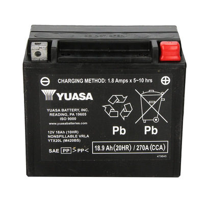 Ural乌拉尔750边三轮庞巴迪X3维京600汤浅电瓶12V18.9AH蓄电池