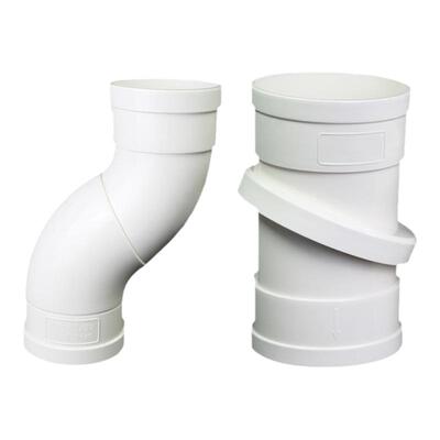 国标0-360度可变直接旋转弯头PVC