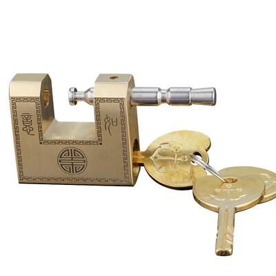 中式风铜锁防水防锯高端大气