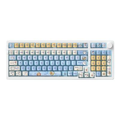 黑爵AK992线条小狗游戏机械键盘