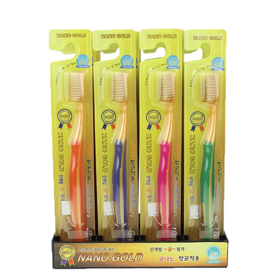 韩国进口牙刷纳米黄金软毛成人
