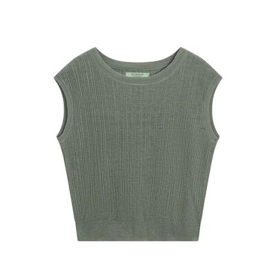 例外圆领设计毛针织衫