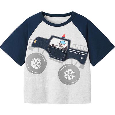 太平鸟童装男童汽车短袖T恤