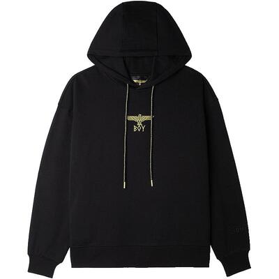 【强弩在势】BOYLONDON春季男女同款哥特刺绣长袖连帽卫衣N04004