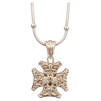 宥见归来原创钛钢不掉色原小众设计感十字架做旧复古项链