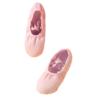 舞蹈鞋软底练功免系带学校推荐