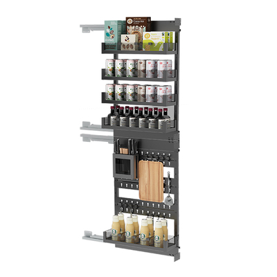 窄缝高柜洞洞板收纳拉篮