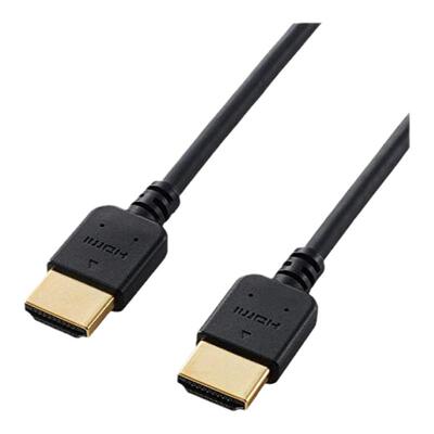 【日本直邮】elecom宜丽客影音家电配件HDMI电缆2米4K×2K兼容黑