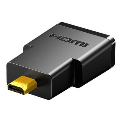 热销绿联micro hdmi转接线母座迷你小口转大口高清适用索尼华硕