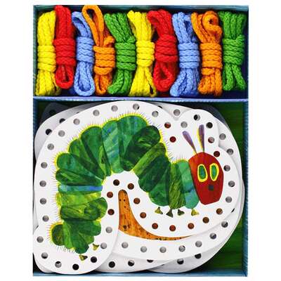 华研原版 艾瑞·卡尔好饿的毛毛虫 编织卡片 英文原版 The World of Eric Carle·Lacing Cards 英文版 进口英语书籍