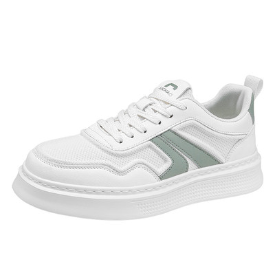 透气时尚百搭休闲小白网布板鞋男