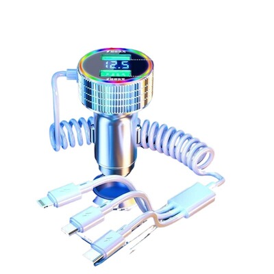 车载充电器超级快充三合一易收纳