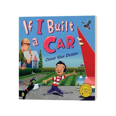英文原版 If I Built a Car 如果我是汽车设计师 想象创造力绘本 Chris Van Dusen 儿童英语启蒙图画故事绘本 进口英文原版书籍