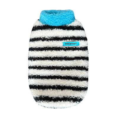软绵绵~撞色条纹双面绒宠物棉衣