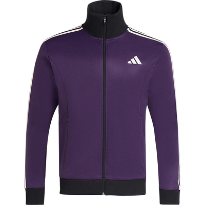 Adidas/阿迪达斯官方正品2025男士立领跑步针织运动外套KT0839