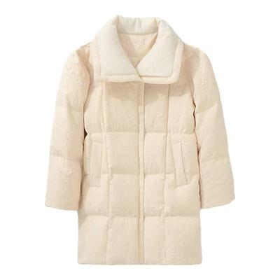 【商场同款】HPLY荷比俪冬季新款女提花新中式鹅绒羽绒服外套