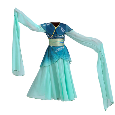 且吟春雨水袖女童古典舞玉