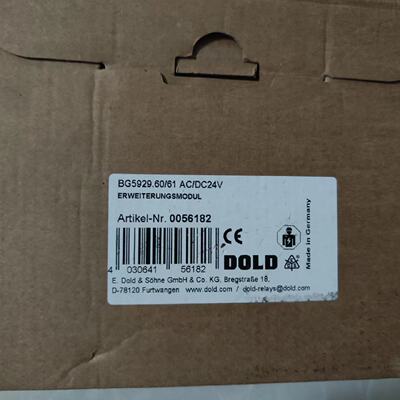 议价德国原装全新DOLD模块0056182 BG5929.60/61 AC/DC24V