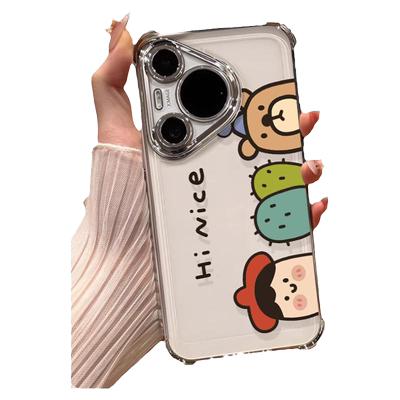 适用华为pura70透明硅胶保护套软