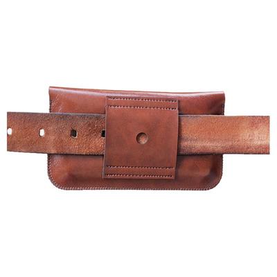 男士穿皮带腰包横款双层户外