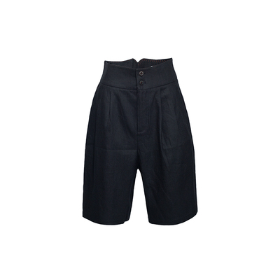 D-HARRY/迪哈利高腰透气黑色短裤