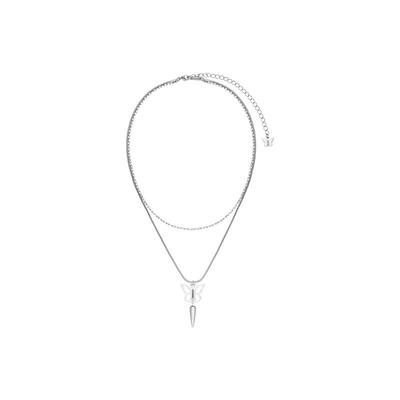 stugazi镂空蝴蝶双层项链