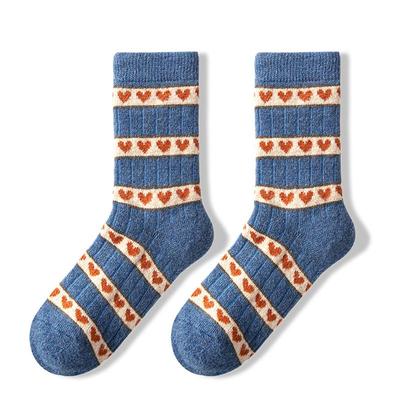 羊毛袜女保暖堆堆袜潮