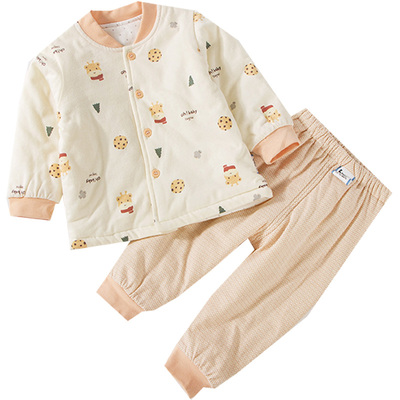 童泰秋冬新款薄棉对开棉衣棉服