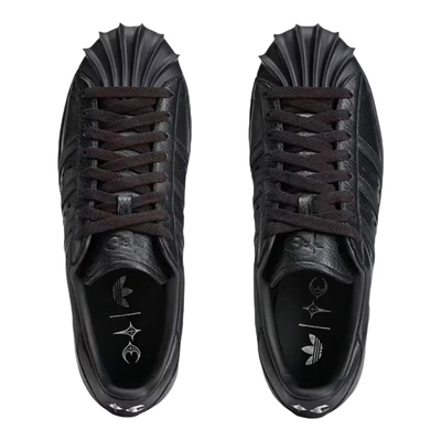 Adidas/阿迪达斯正品三叶草男女黑色低帮经典复古日常板鞋KI0824