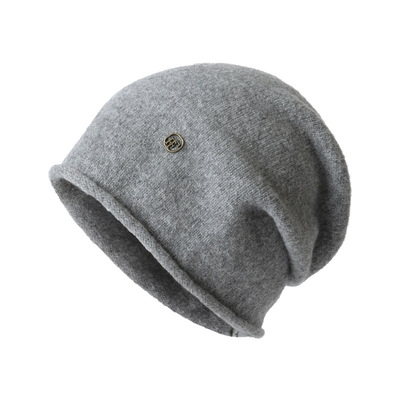 韩版纯色堆堆帽女秋冬百