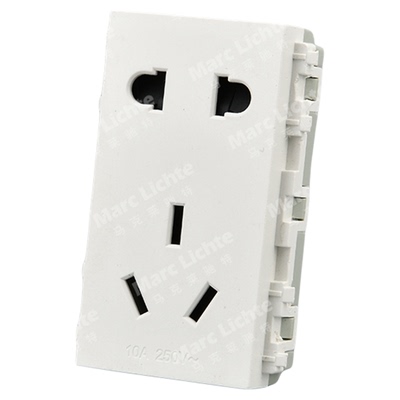 128模块组合插座面板五孔10A/16A三孔多功能USB美式英制欧标插座