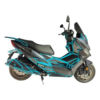 适用光阳RacingH150碳纤维贴纸