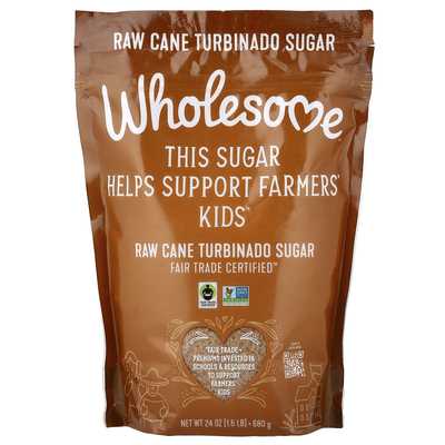Wholesome Sweeteners Natural未加工甘蔗粗粒糖糖食品百货