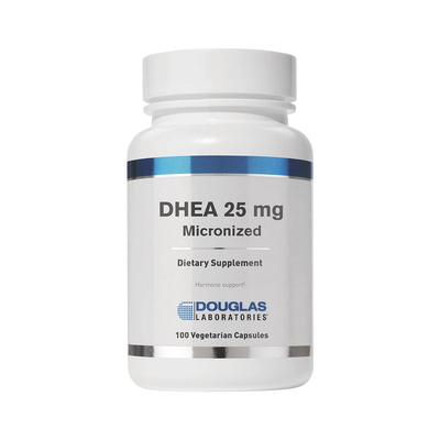 美国原装 Douglas DHEA 25mg 脱氢表雄酮微粉化胶囊大脑骨骼健康