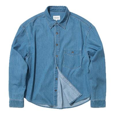 CountryMoment短款长袖牛仔衬衫