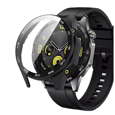 适用华为GT6pro手表保护壳gt6钢化膜gt5壳膜一体保护套watchgt6运动46智能gt4手表壳41mm屏幕防摔防刮硬贴膜