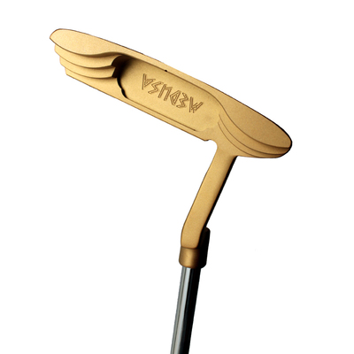 高尔夫球杆推杆高尔夫一字推杆直条推杆putter推杆金色电镀PT包邮