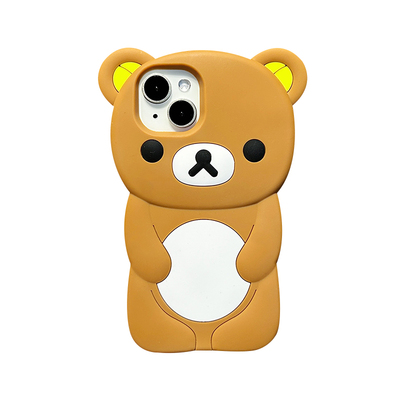 立体轻松熊适用oppoReno15手机壳reno14/13/12新款10/9pro女findx8硅胶a97软壳a58全包a2防摔a55可爱a3活力版